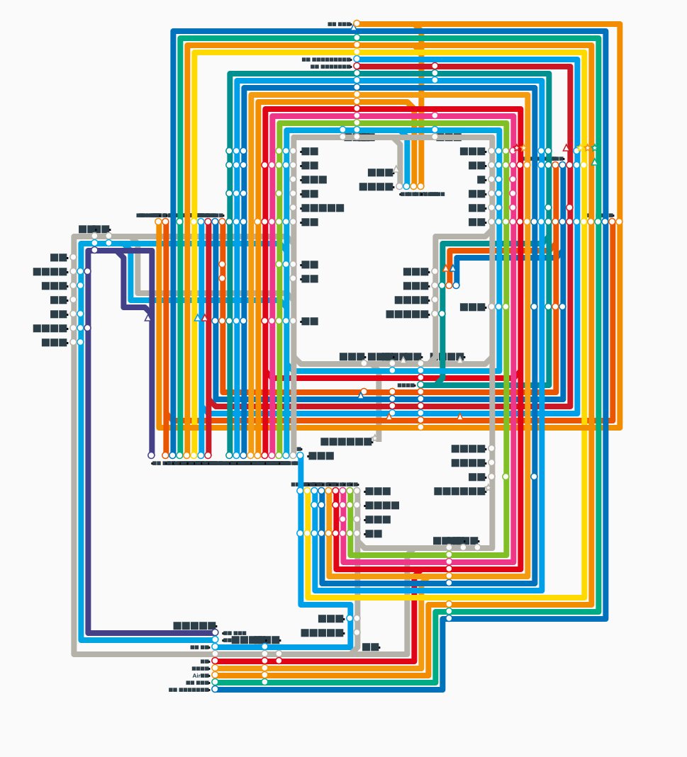 尾羽急全種別全路線図 (2025/4/6) | 配線略図エディタ