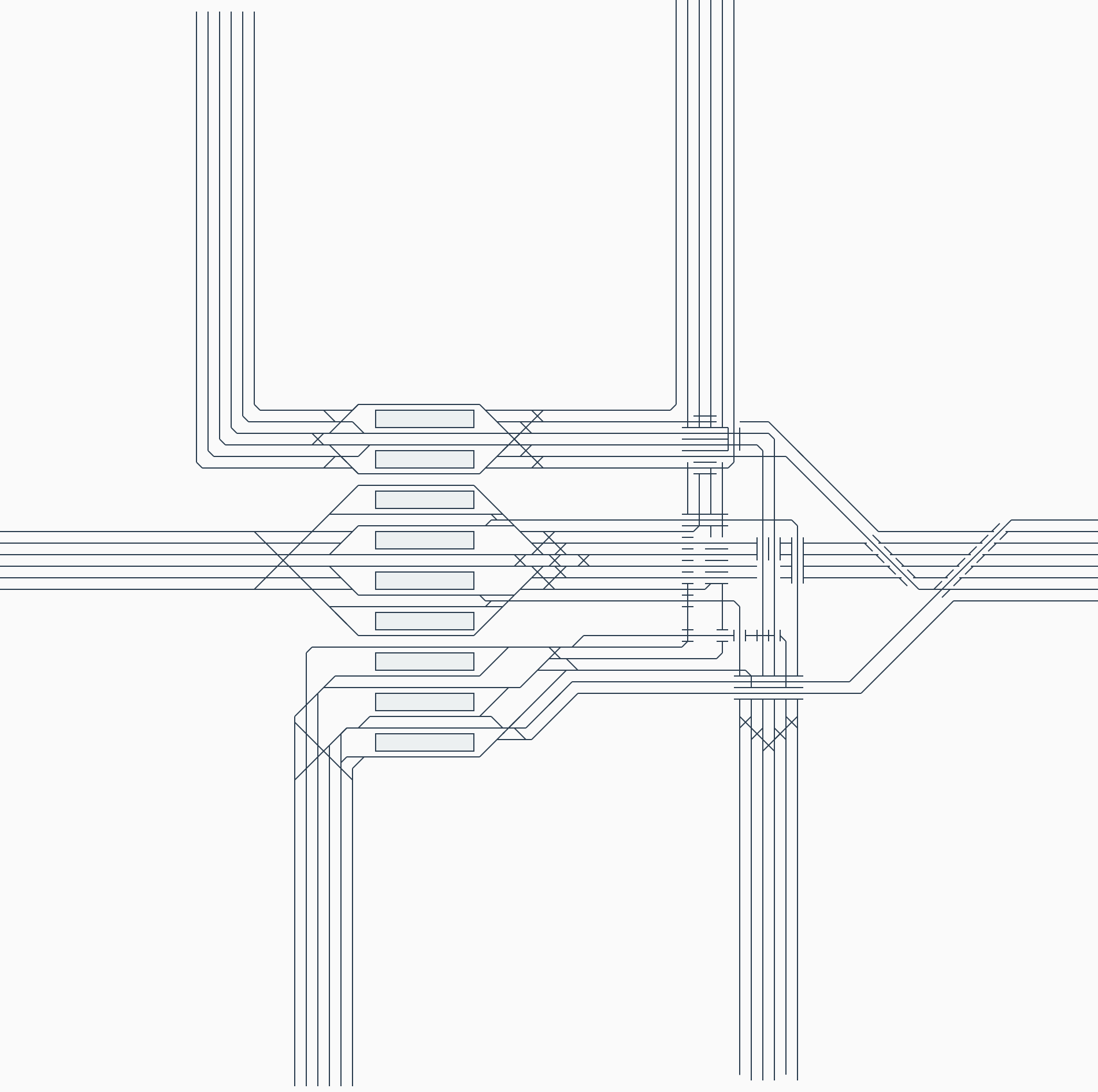空想駅 No,1 | Railroad Wiring Diagram Editor
