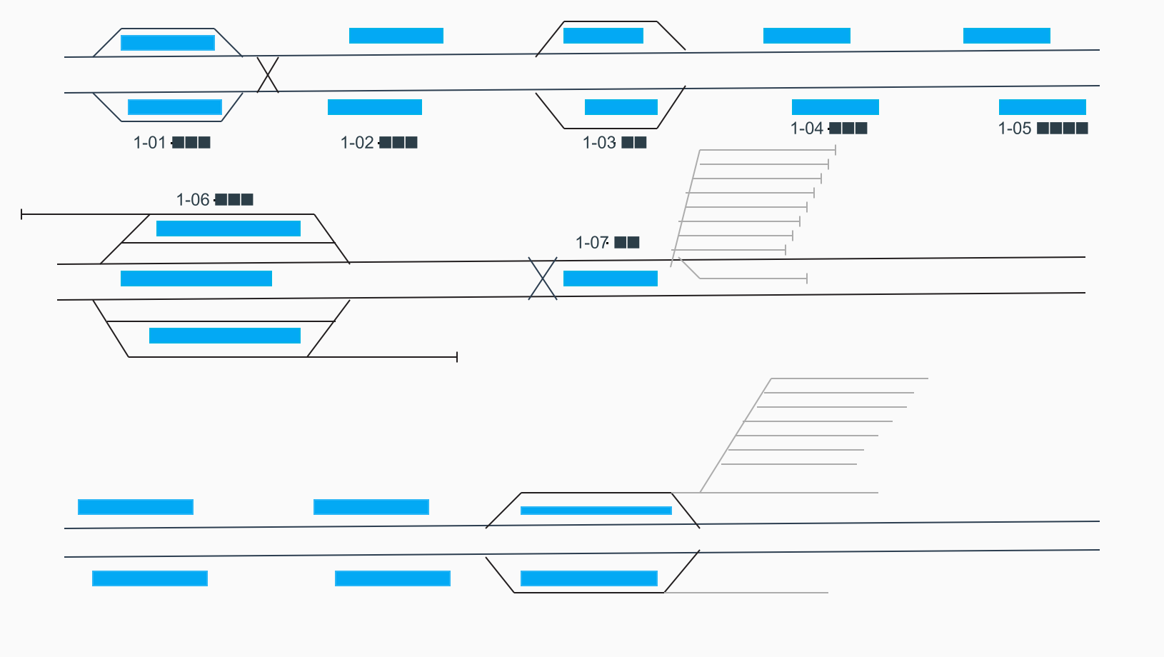 1号線 配線略図 ver1.0 | Railroad Wiring Diagram Editor