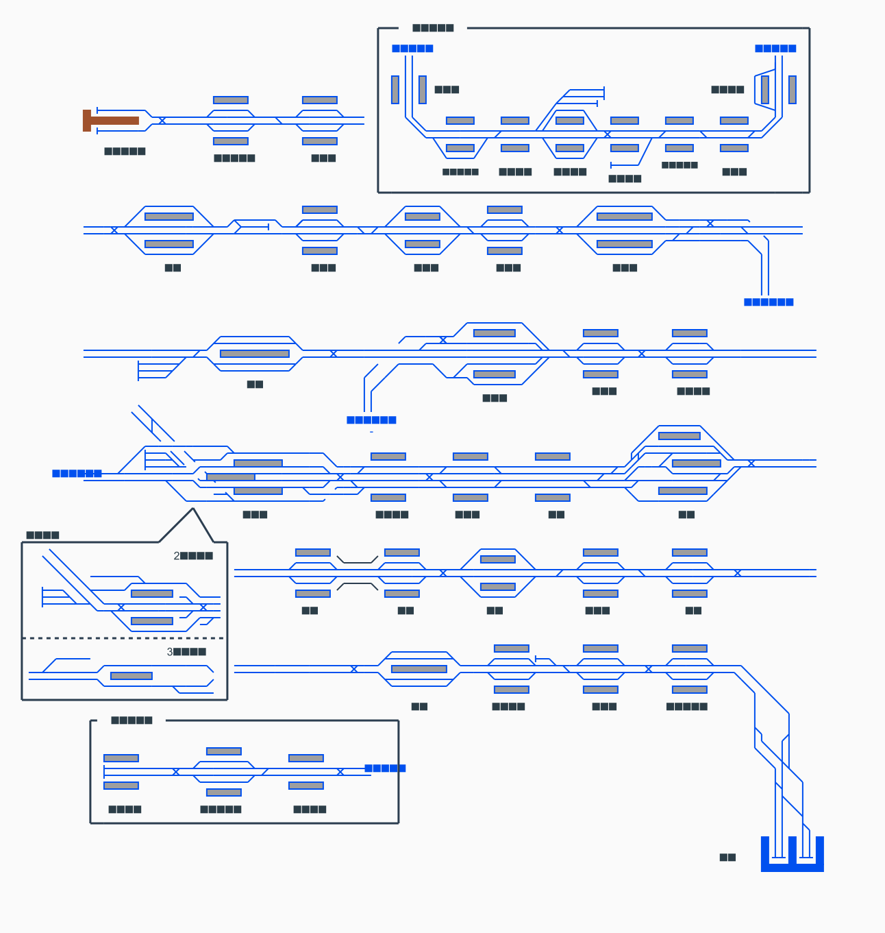 青鉄全線(泉川線) 全駅配線略図 | Railroad Wiring Diagram Editor