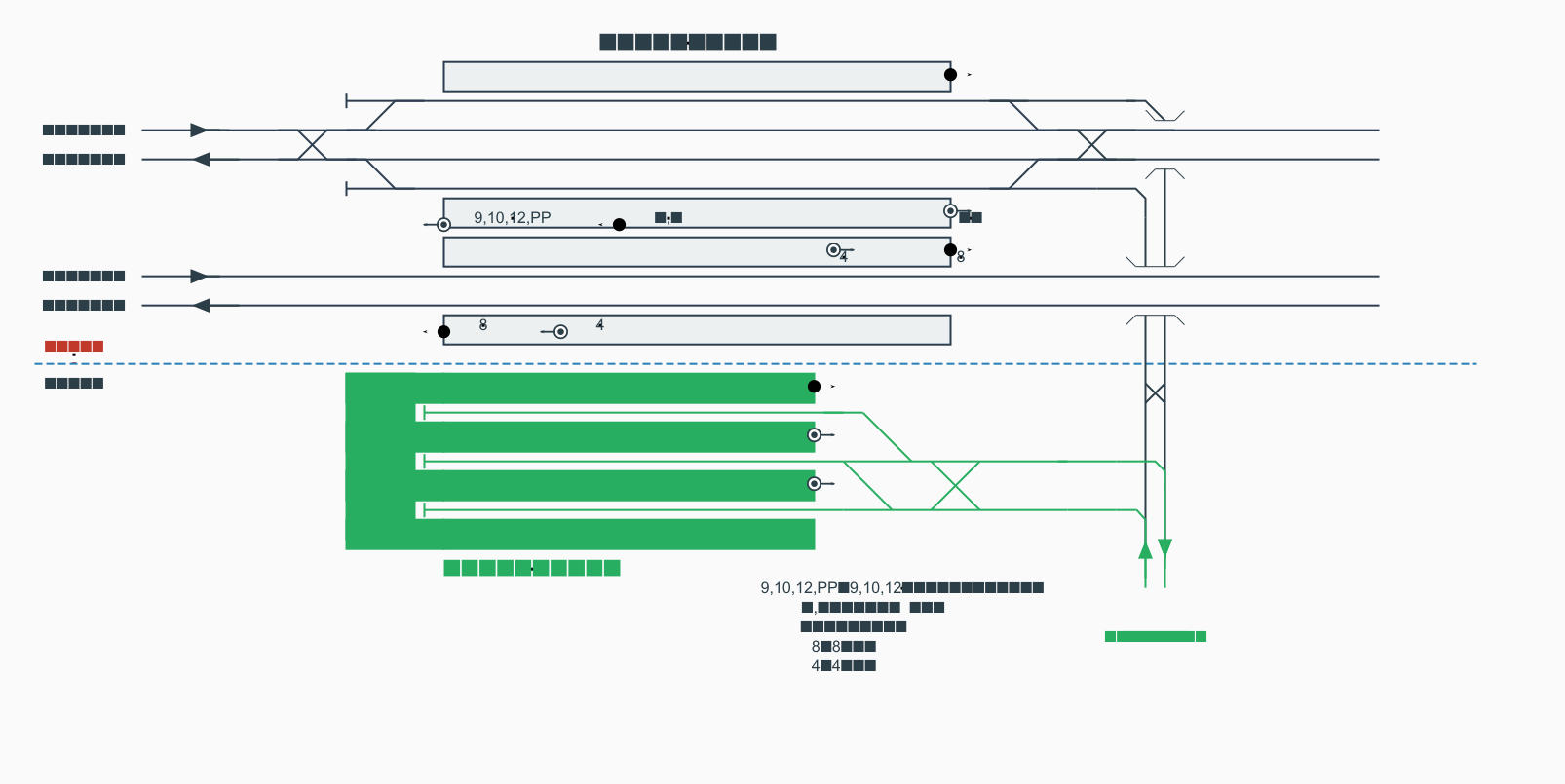 1号本線1M‐12駅 | Railroad Wiring Diagram Editor