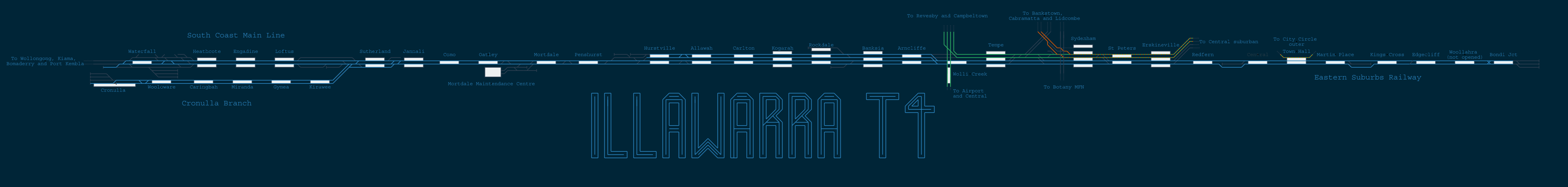 Illawarra & Eastern Suburbs T4 line 2023 | Railroad Wiring Diagram Editor