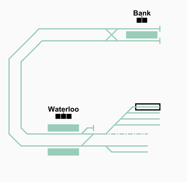 London Underground Waterloo & City Line Track Diagram | Railroad Wiring ...